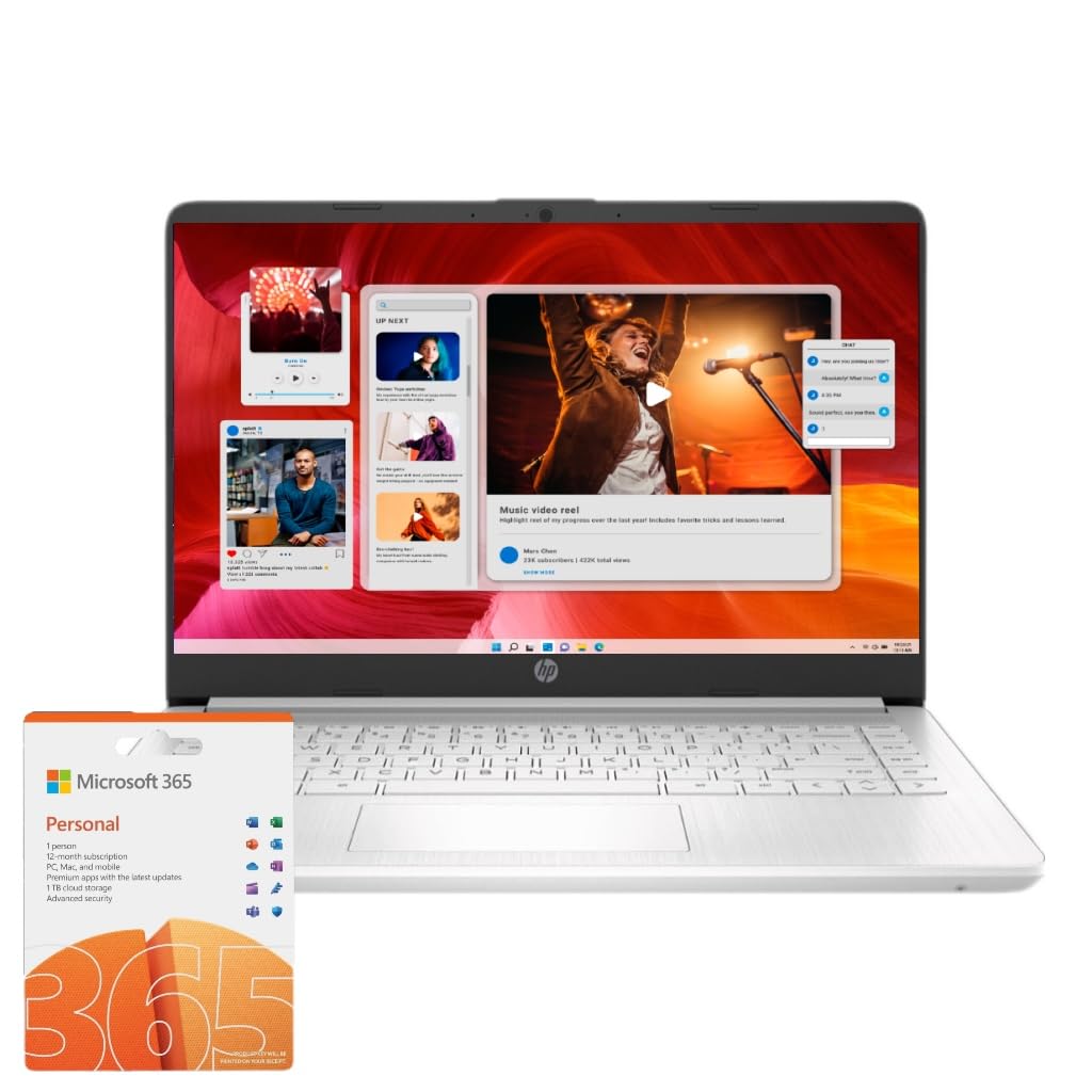Buy HPNewest ship 14" Laptop with Free AI-Powered Microsoft 365 ...