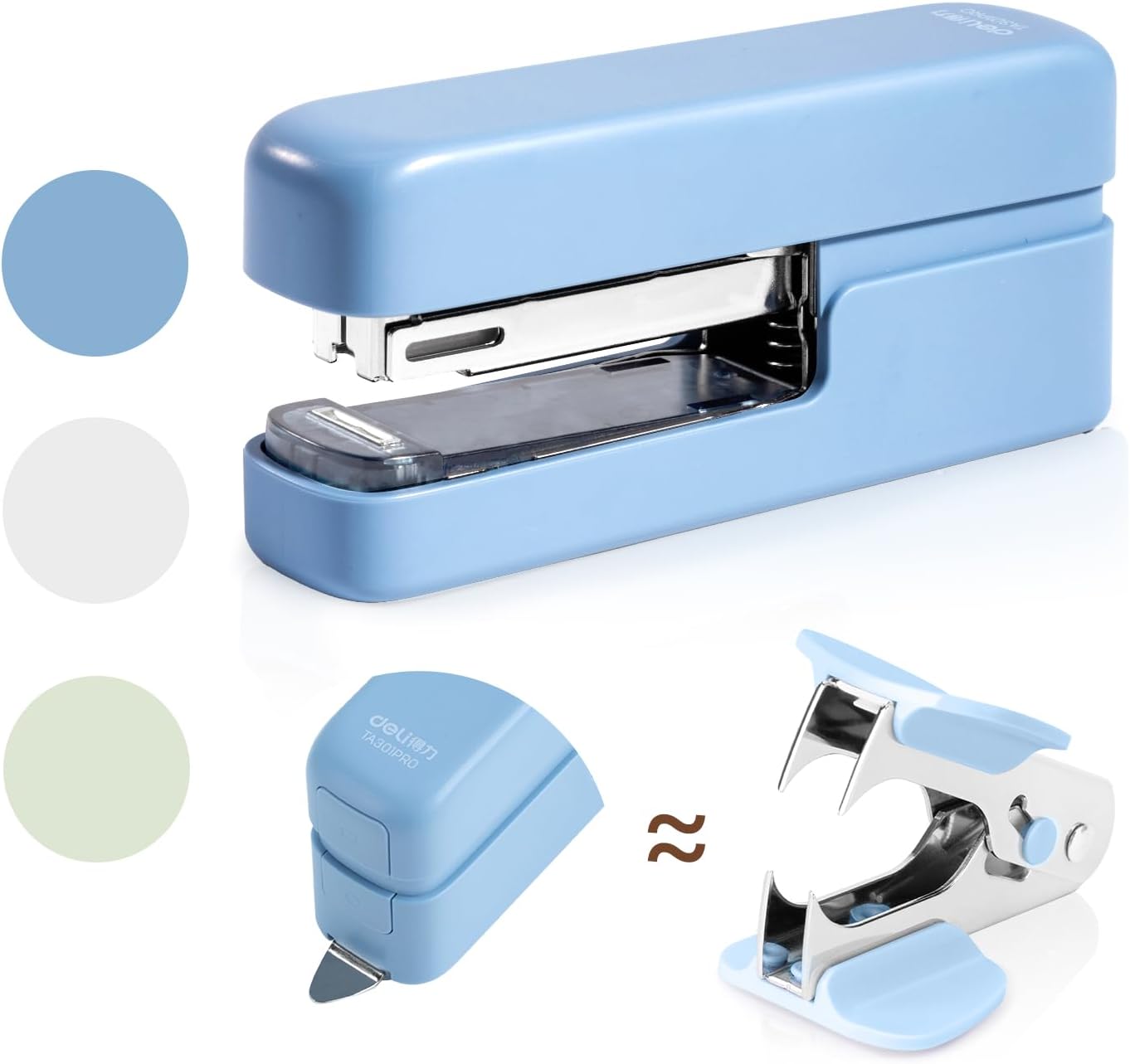 Amazon.com : deli Stapler, Desktop Staplers with Integrated Staple ...