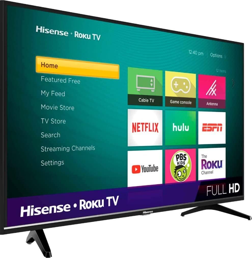 Amazon.com: Hisense 40-Inch Class H4 Series LED Roku Smart TV with ...