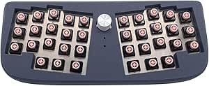 Amazon.com: SZRKBDㅤ Portable Split Layout 36 Key with Knob Dome Topre Switch Mini EC Capacitive ...