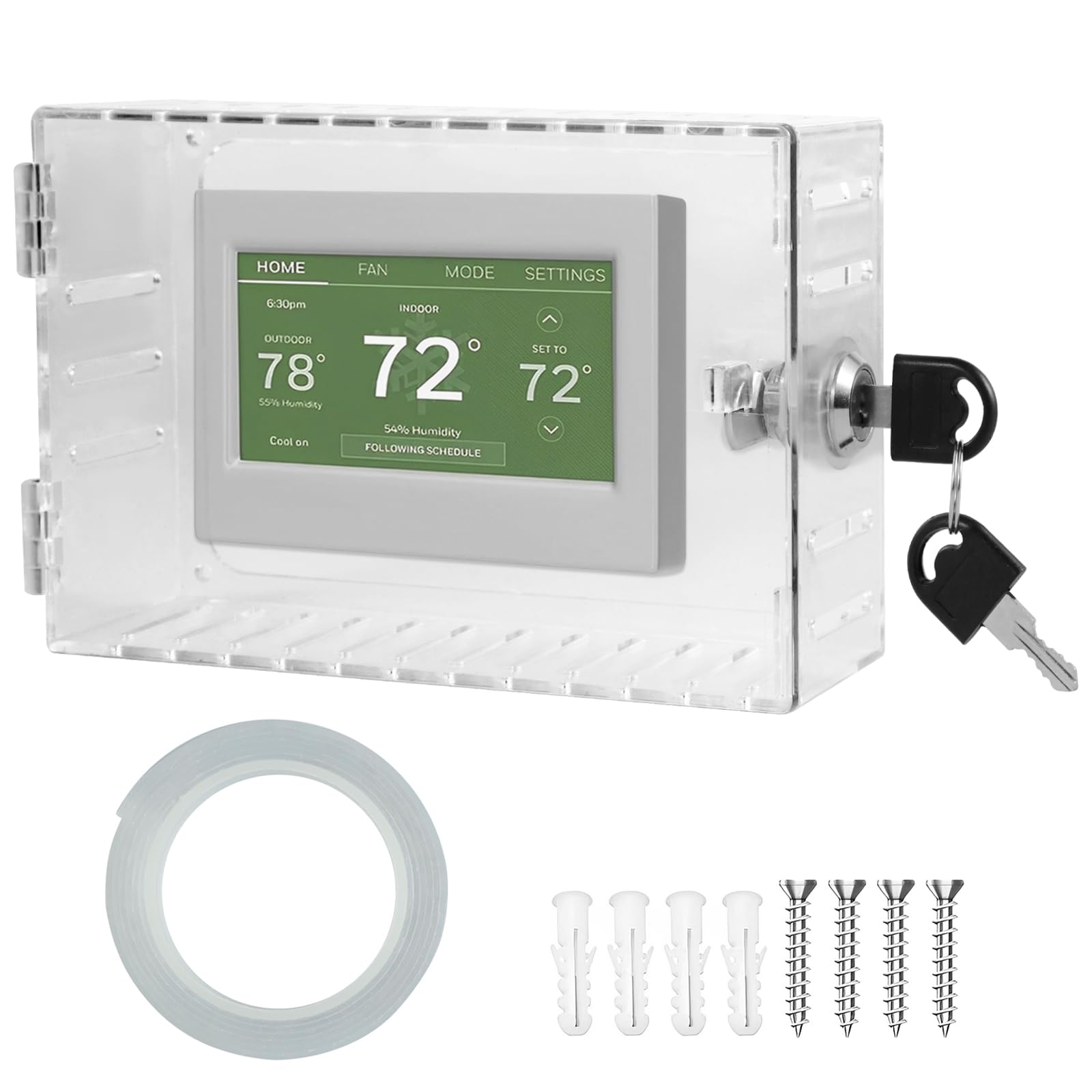 Caja de bloqueo de termostato universal con llave, cubierta de ...