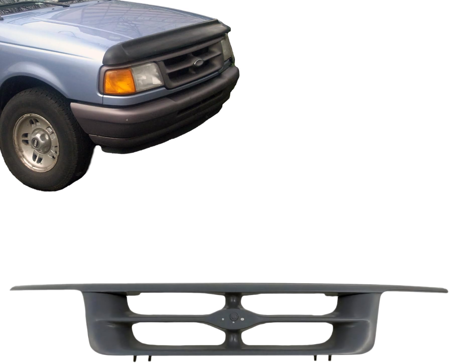 Amazon.com: Titanium Plus Autoparts New Front Grille Grill Paintable ...