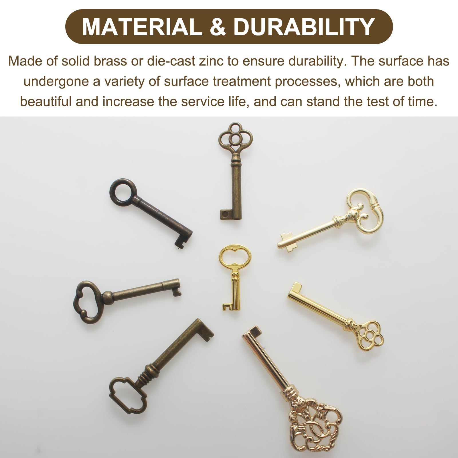 Snapklik.com : VIDABTE Skeleton Keys Set Reproduction For Antique ...
