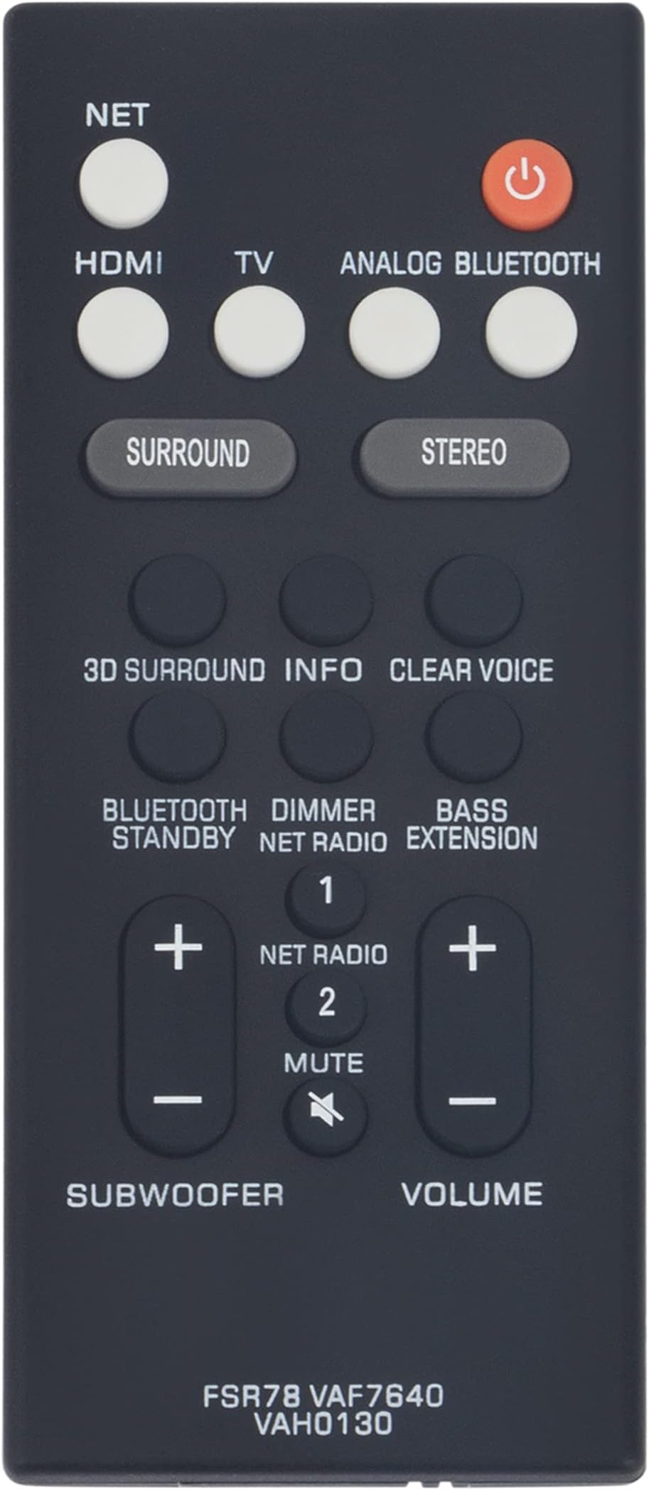 Amazon.com: FSR78 ZV28960 Remote Control Replacement fit for Yamaha ...