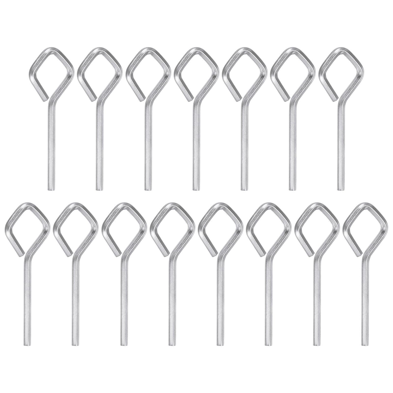 HARFINGTON 15pcs Dogging Hex Key Wrench 1/8" SAE Metal Dog Door Keys ...