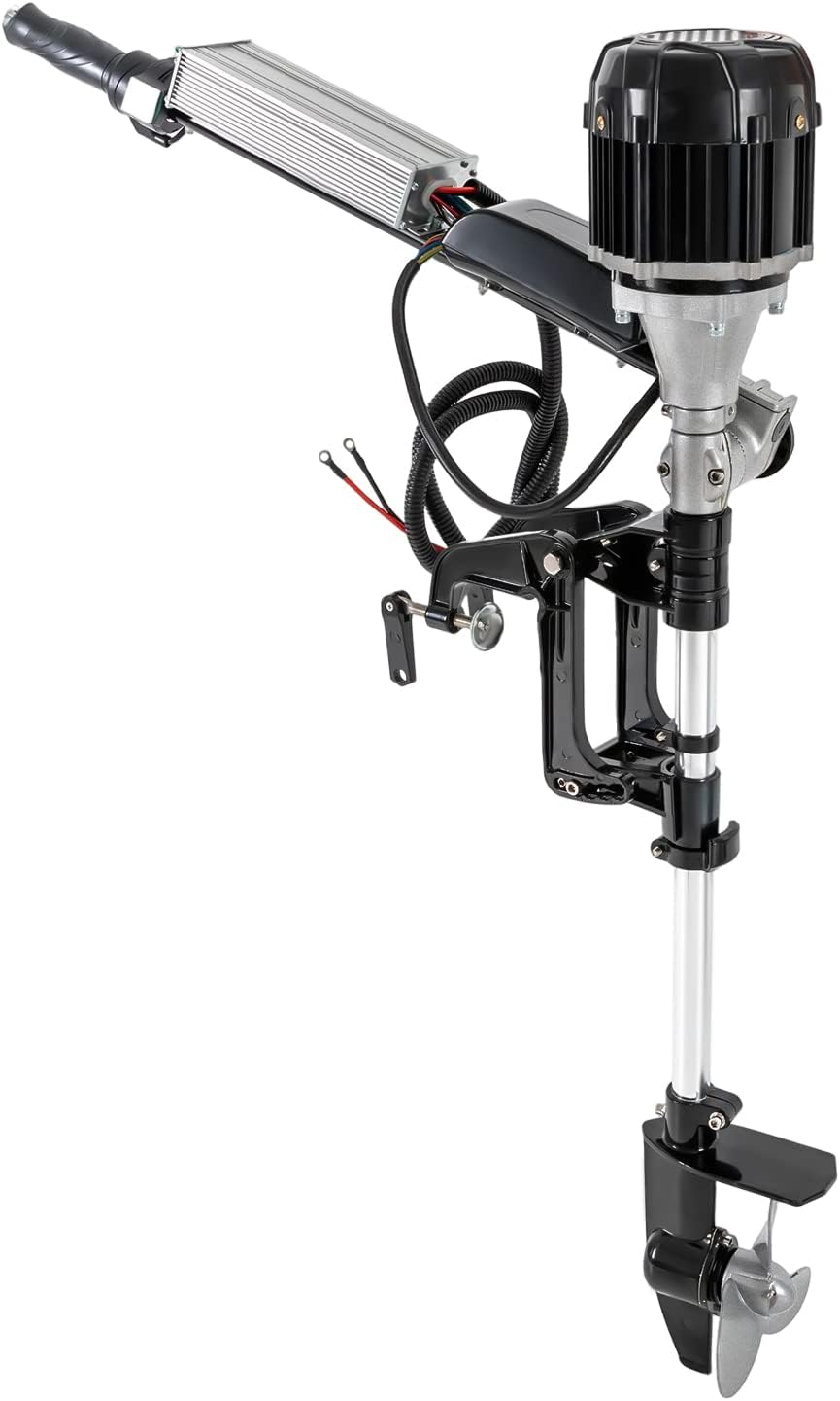 Amazon.com: 5HP Electric Trolling Motor, 48V 1000W Electric Boat Motor ...