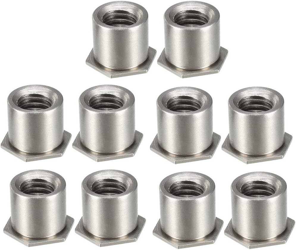 Amazon.com: uxcell M6 x 1mm Pitch Hex Head Carbon Steel Blind Hole Self ...