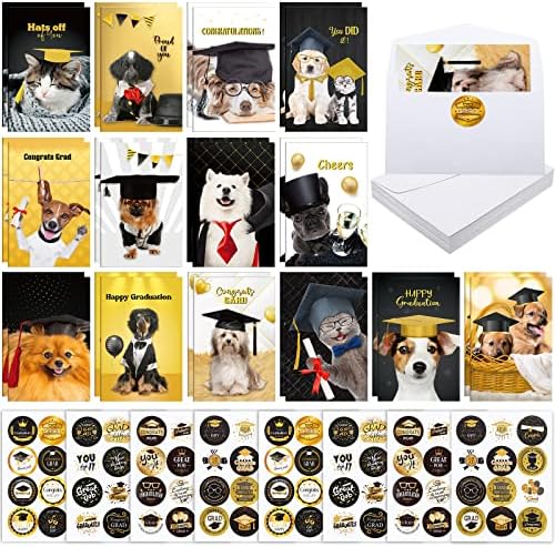 Amazon.com : Fuutreo 28 Pcs Graduation Card Set Bulk Congratulations ...