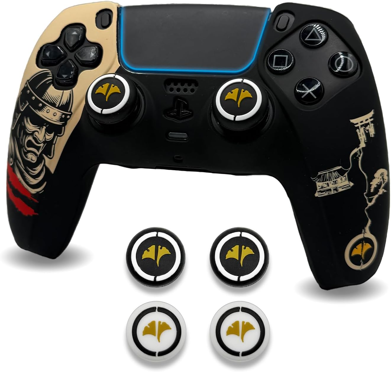 ElitePlay Samurai Ghost of Yotei Anti-Slip Silicone Cover Skin for PS5 ...