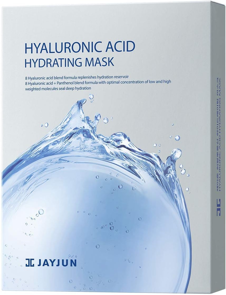 Amazon.com : JAYJUN Hyaluronic Acid Hydrating Mask (10 Sheets) - 8 ...