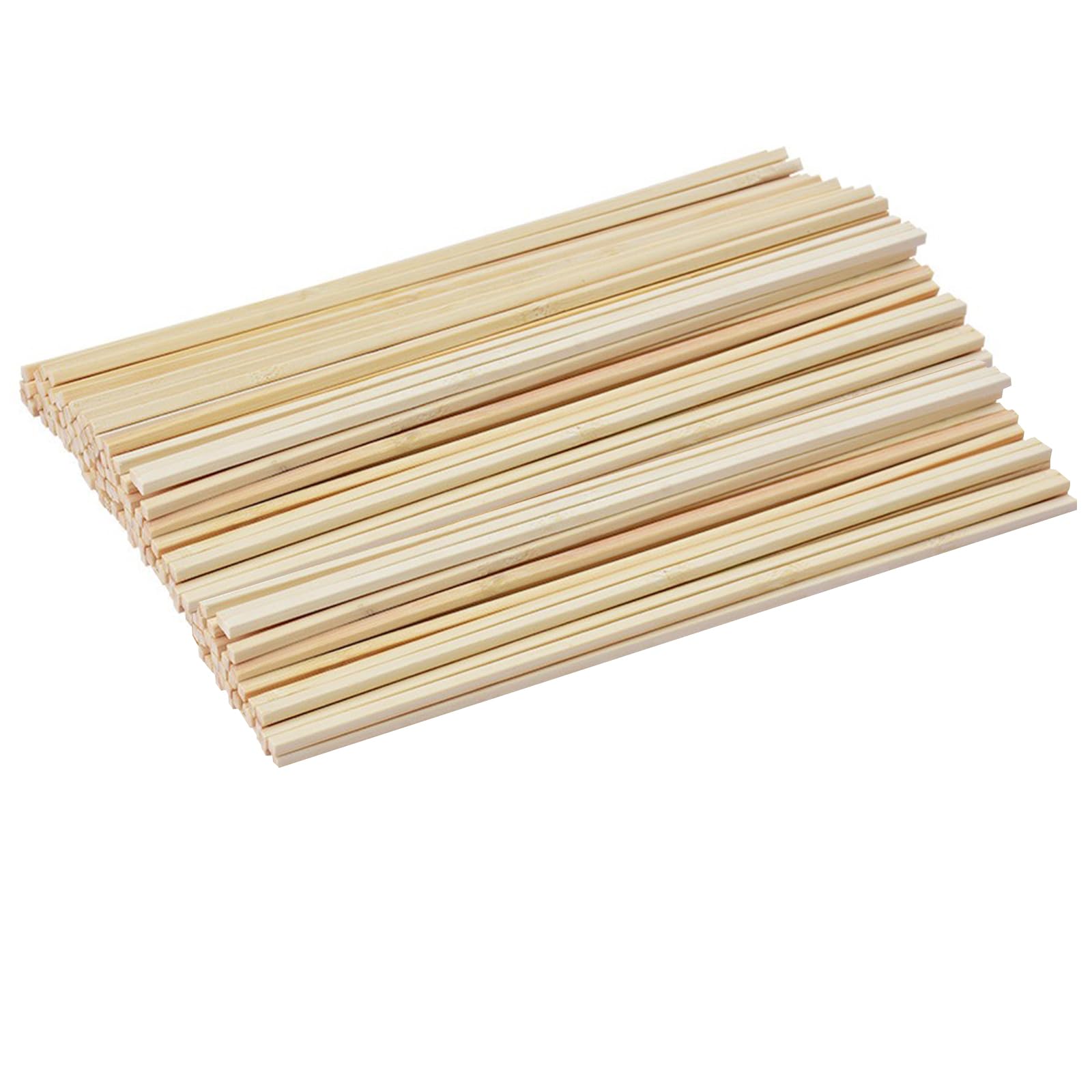 Wooden Sticks for Craft 50pcs Square Wood Strips Sticks Unfinished Wood ...