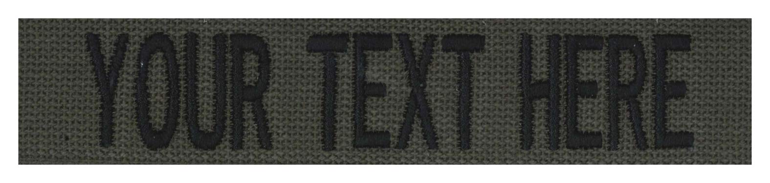 Amazon.com: Custom Uniform Name Tapes Solid Colors. Olive Drab Webbing ...