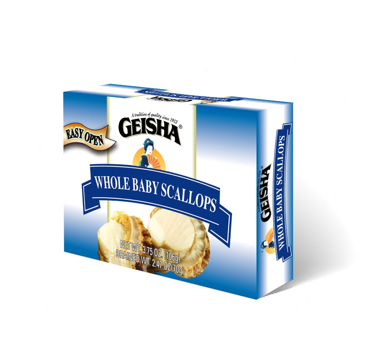 Amazon.com: GEISHA Whole Baby Scallops 3.75oz(Pack of 12), Baby ...