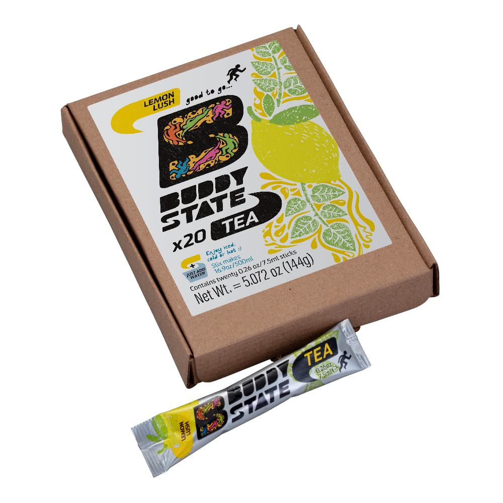 Amazon.com : Buddy State Lemon Lush Iced Tea Stix. Liquid Ice Tea ...