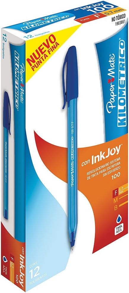 BIC, Bolígrafo de Punto Fino, Pluma Clásica, Cristal Precisión, Tinta ...