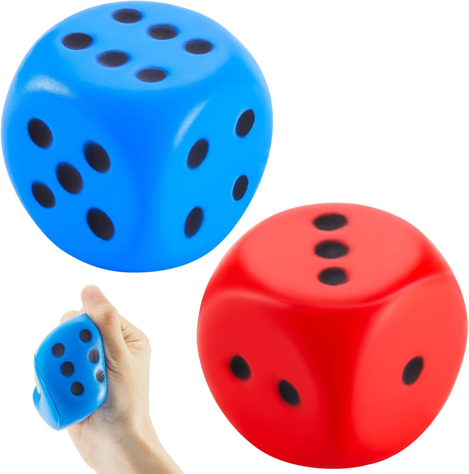 Amazon.com: Teacher Created Resources Foam Numbered Dice (20609) : Toys ...