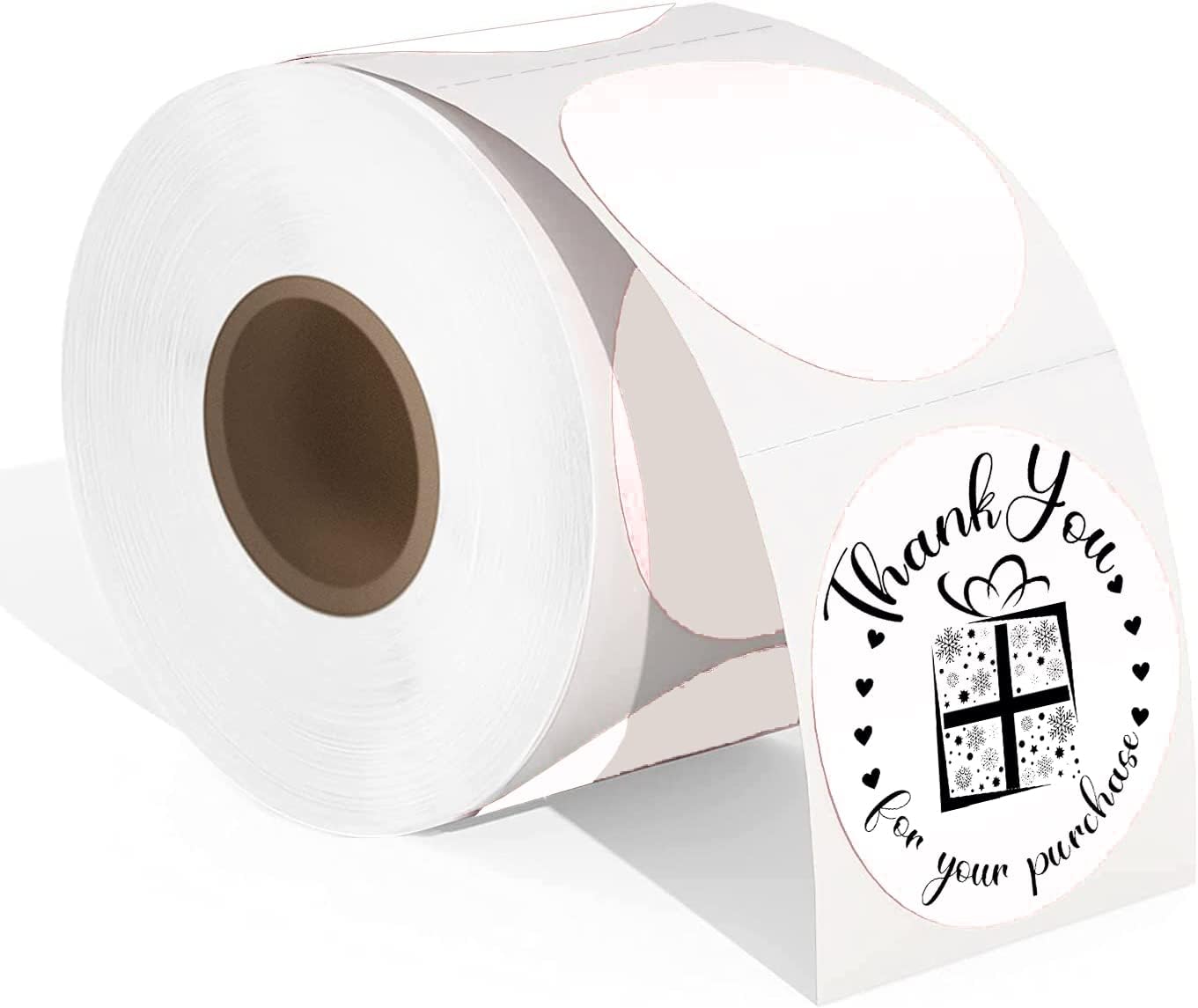 Phomemo 2" White Round Label Stickers Roll for 4X6 Thermal Label ...