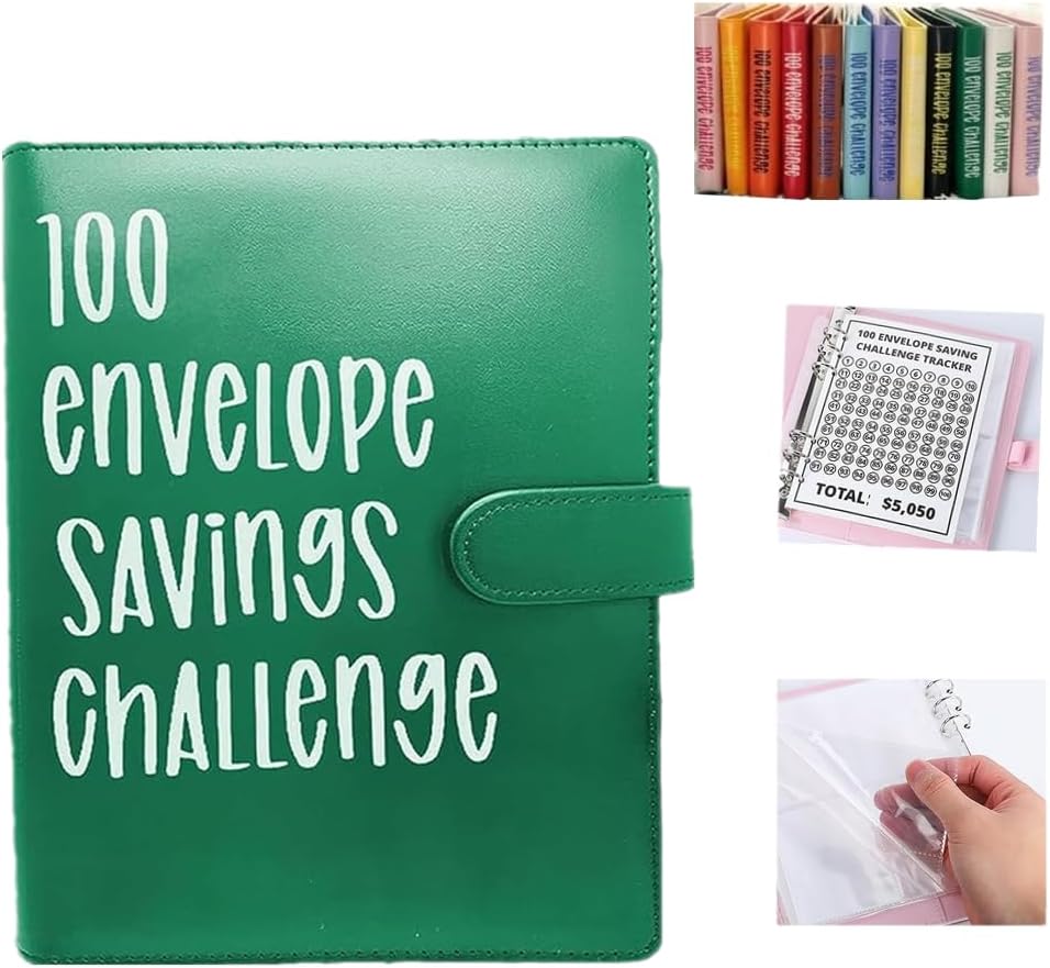 Amazon.com : 100 Envelope Challenge Binder, Easy and Fun Way to Save ...
