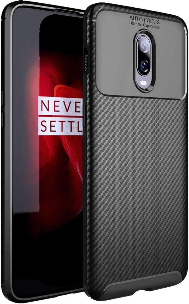 TheGiftKart Rugged Carbon Fibre Cover for OnePlus 6T Armor Back Cover Case | Shockproof ...