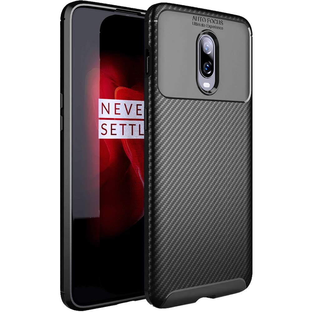 TheGiftKart Rugged Carbon Fibre Cover for OnePlus 6T Armor Back Cover Case | Shockproof ...