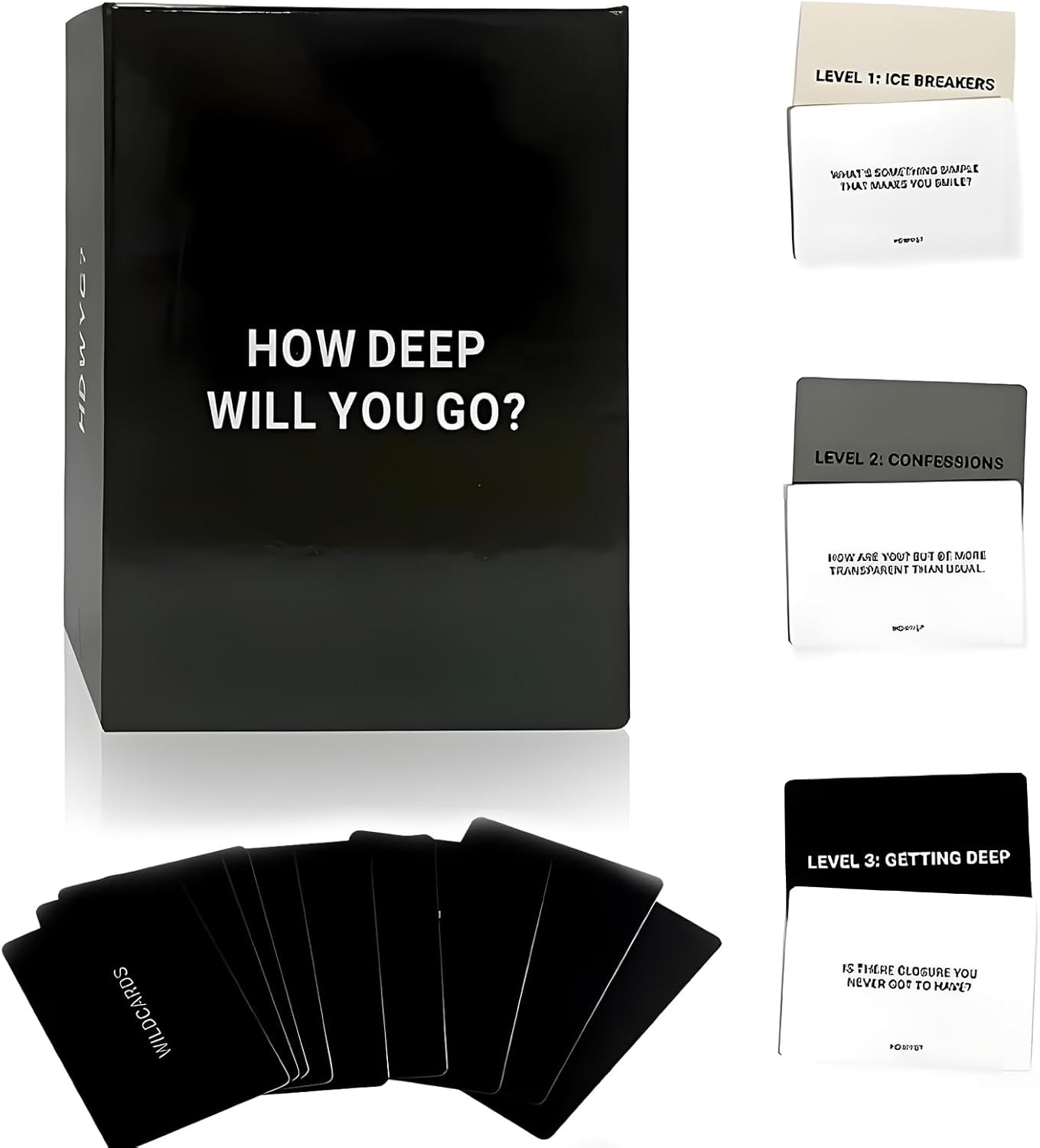 How Deep Will You Go? 99 Icebreaker Conversation Cards, Fun Game to ...