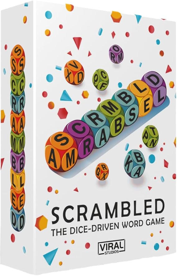 Amazon.com: Viral Studios Scrambled The Dice-Driven Word Game Fast ...