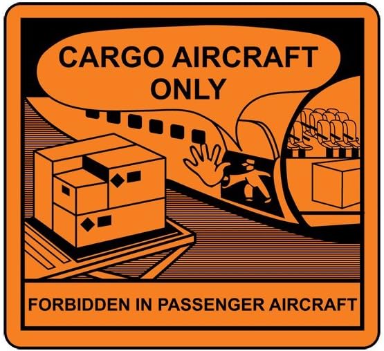 Amazon.com: ComplianceSigns.com DOT Cargo Aircraft Only Forbidden in ...