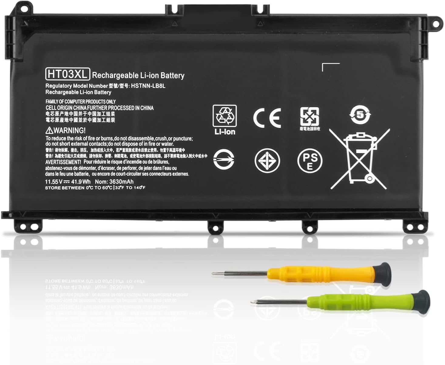 Amazon.com: HT03XL - Batería de repuesto para HP Pavilion 14-CE 14-CF ...