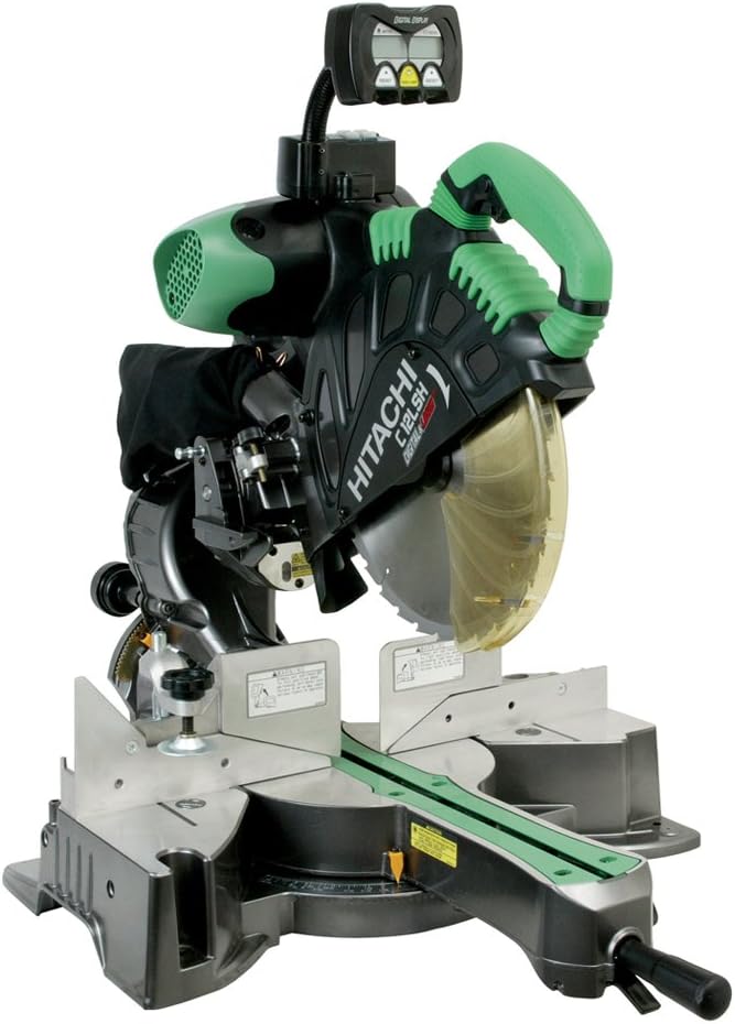 Hitachi C12LSH 15 Amp 12-Inch Dual Bisel Deslizante compuesto Sierra de ...