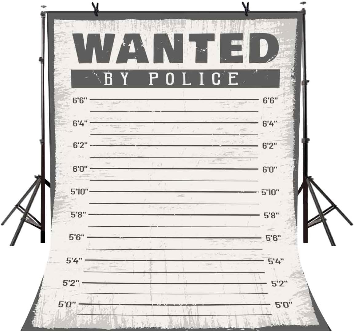 BULOR Wanted by Police Backdrop Mugshot Height Chart Suspect Lineup ...