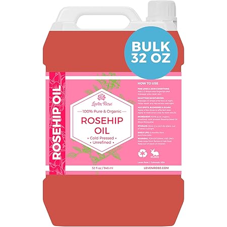 Amazon.com: Rosehip Seed Oil by Leven Rose, 100% Pure Organic Unrefined ...