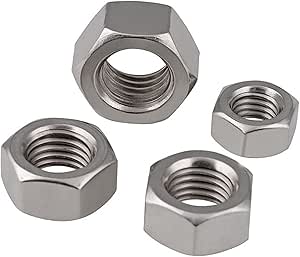 WILLWA Écrous hexagonaux complets écrou Hexagonal en Acier Inoxydable 316 A4 M2 M2.5 M3 M4 M5 M6 ...