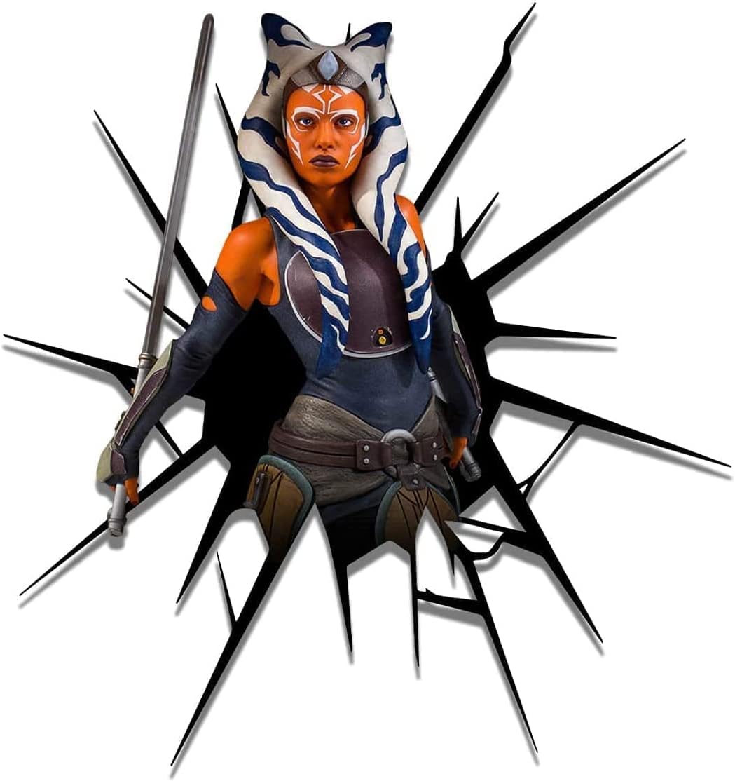Amazon.com: Kiss Cut Stickers Vinyl Ahsoka Aesthetic Tano Vinyl ...