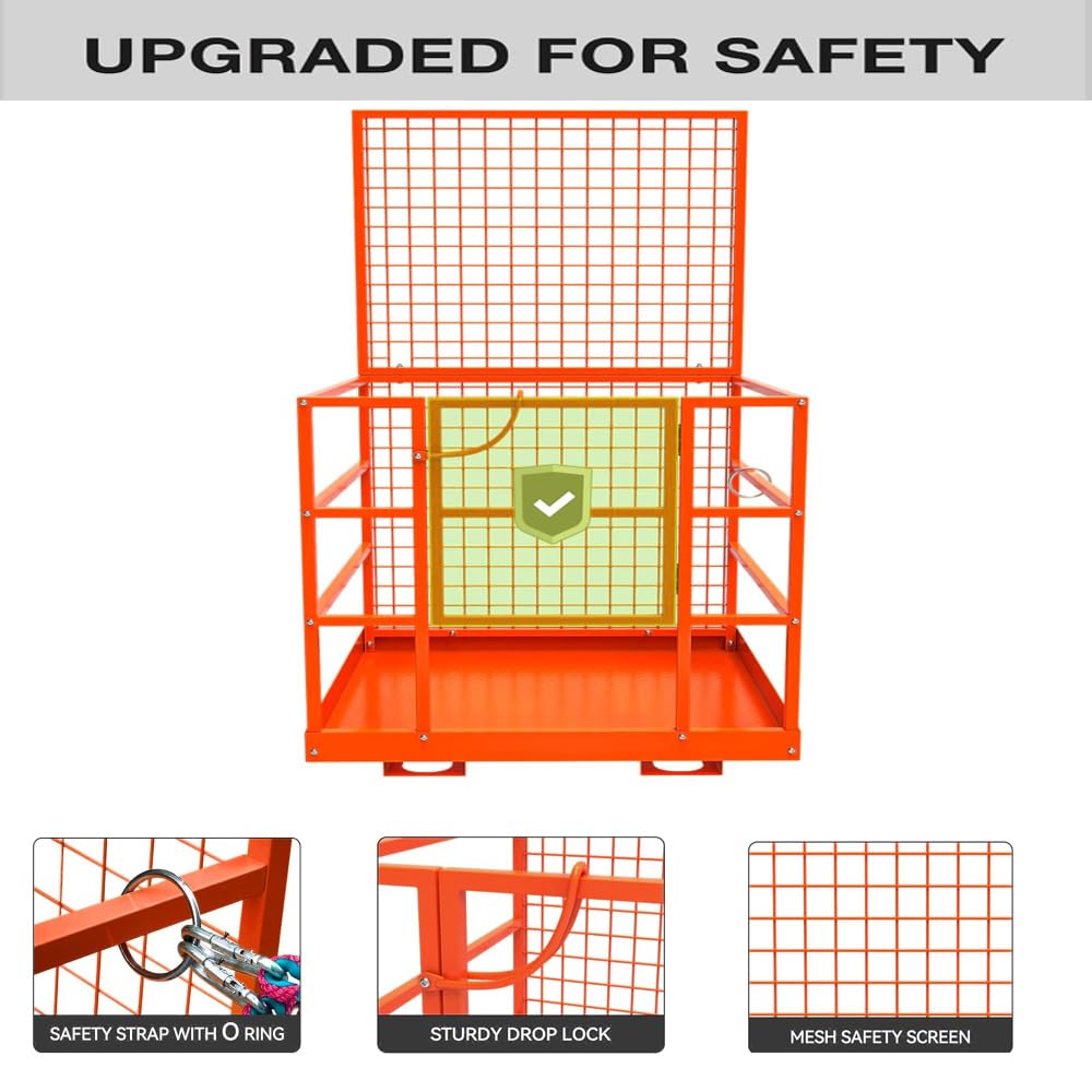 Grainger Forklift Safety Cages Air Holders Steel Metal Stackable