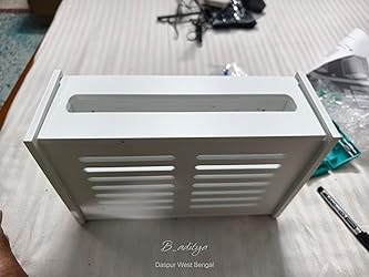 SS ARTS Engineered Wood Wall Mount Wifi Router Stand/Rack WIFI Holder ...