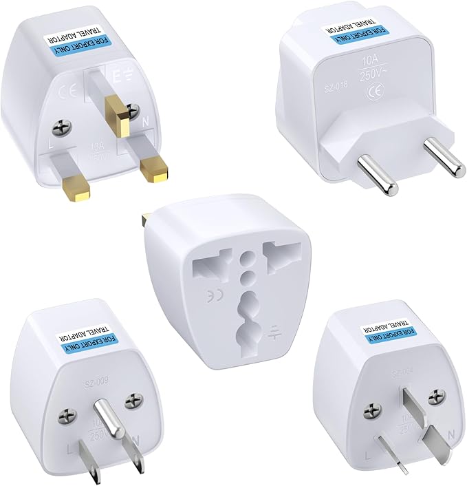 Amazon.com: EFISH Europe to US Plug Adapter,Travel Plug Adapter,EU/UK ...