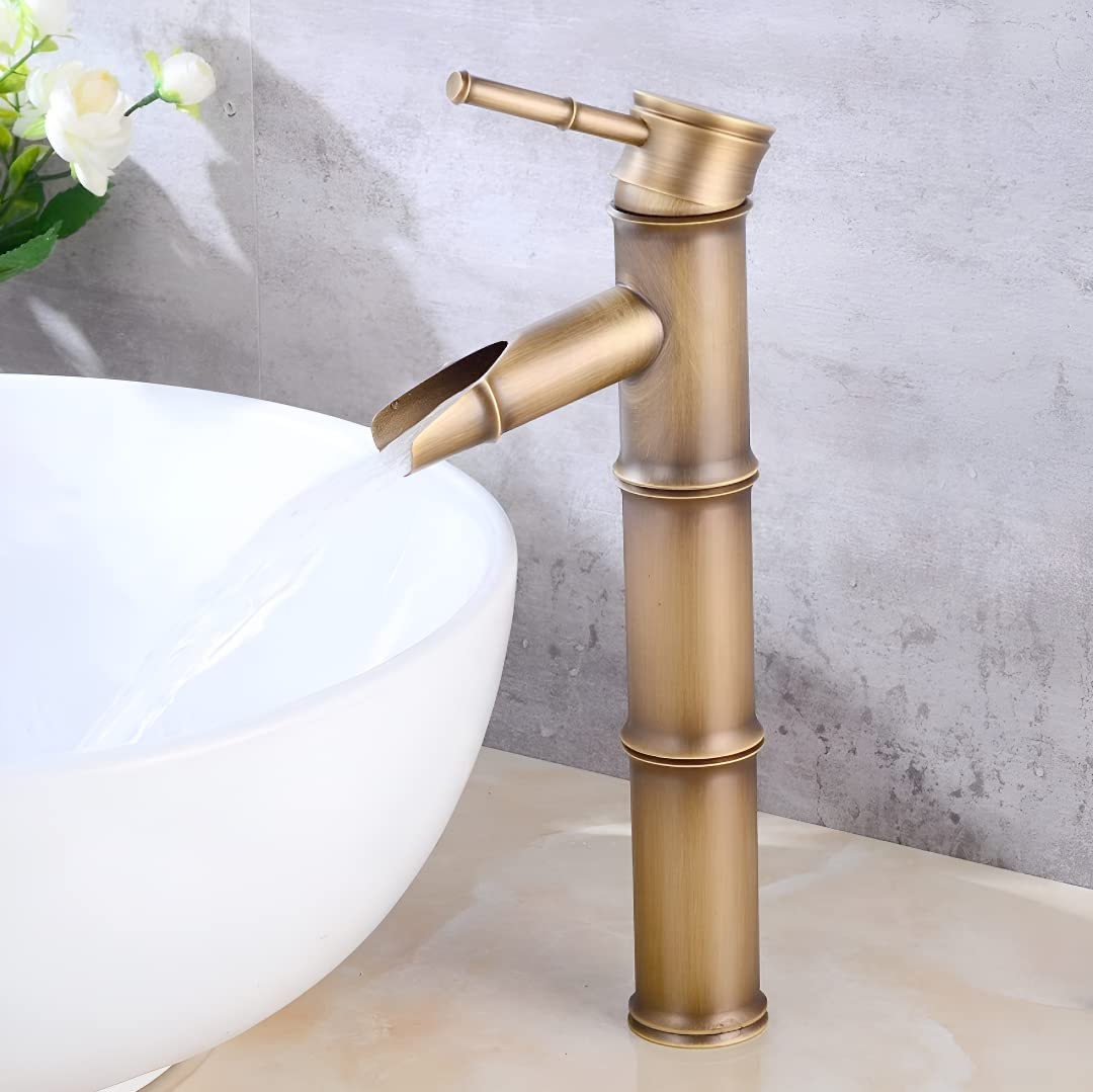 Plantex Pure Brass Bamboo Style Single Lever Basin Mixer Tap/Mixer ...