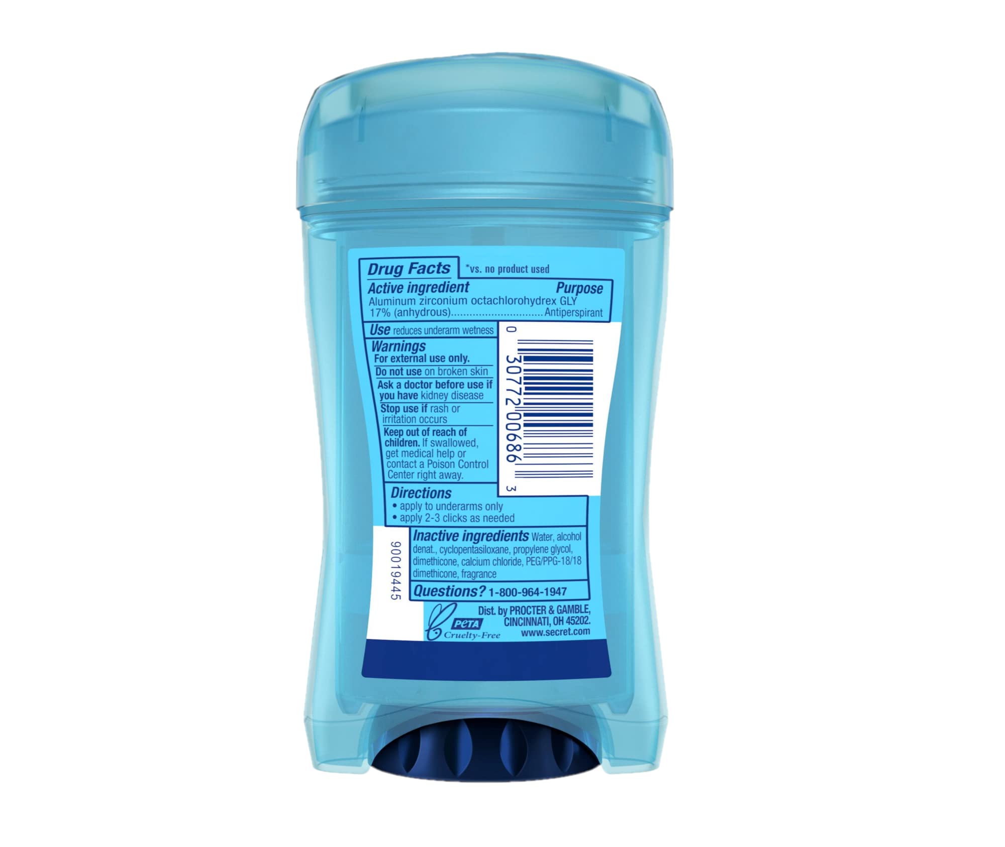 Secret Outlast Active Fresh Clear Gel Barcode