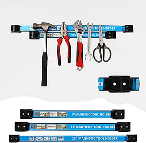 Amazon.com: Magnetic Tool Holder Strip, Heavy Duty Magnetic Tool Bar, Metal Tool Organizer Rack ...
