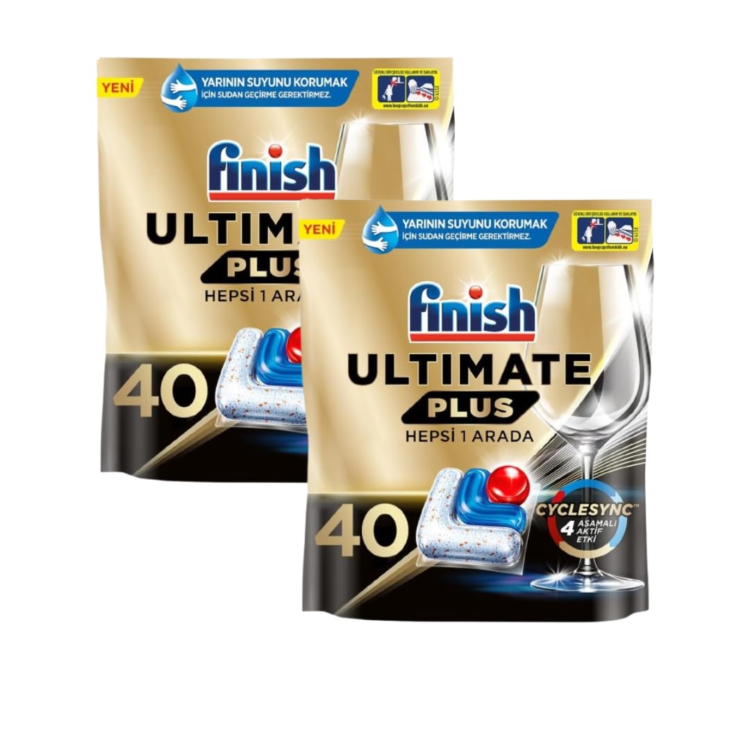 Finish Powerball Dishwasher Tablets All in one Ultimate Plus | 40's ...
