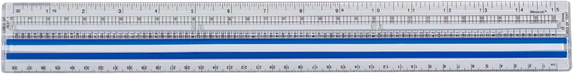 Westcott Data Processing Magnifying Ruler, Clear, 15" : Amazon.ca ...