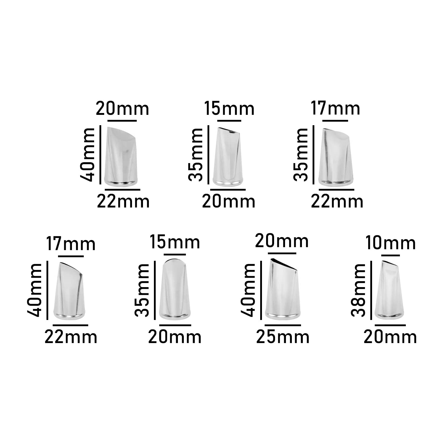 Snapklik.com : Dr.Pedi 7 Pieces Rose Flower Piping Tips Set