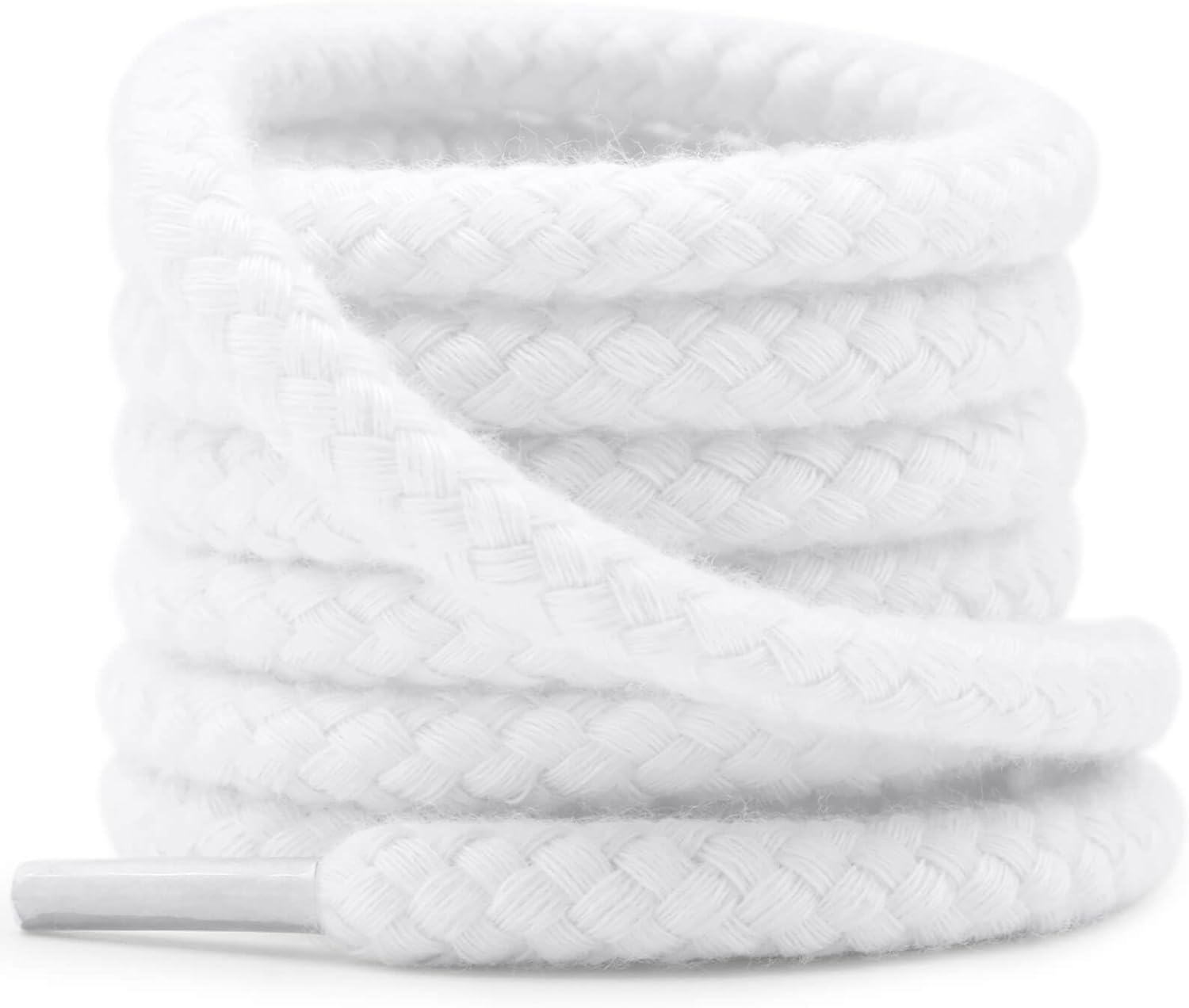 Amazon.com: YJRVFINE Thick Round Rope Shoelaces: 39 Inch White Chunky ...