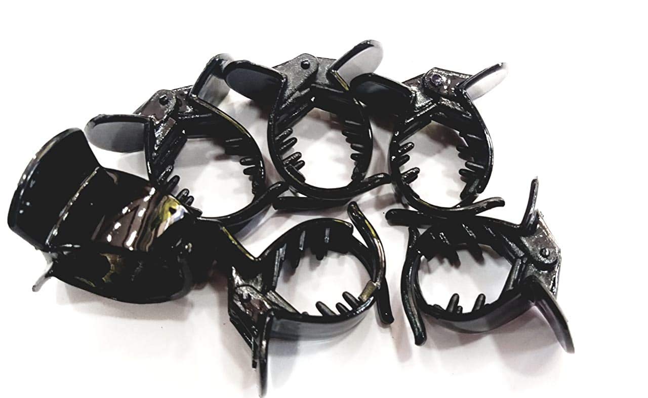 APSAMBR- 6 pcs Designer Hair Two teeth Clutcher Clip/Hair Clutcher Pins ...
