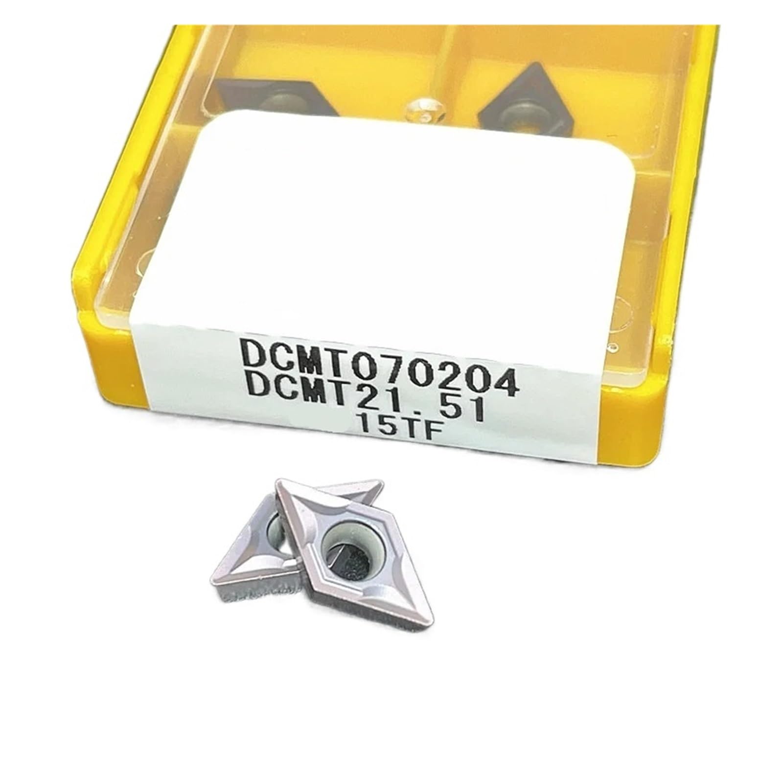 Amazon.co.jp: 旋削刃先交換式インサート超硬 10 個 DCMT070204 DCMT070208 15TF 6020 735 ...