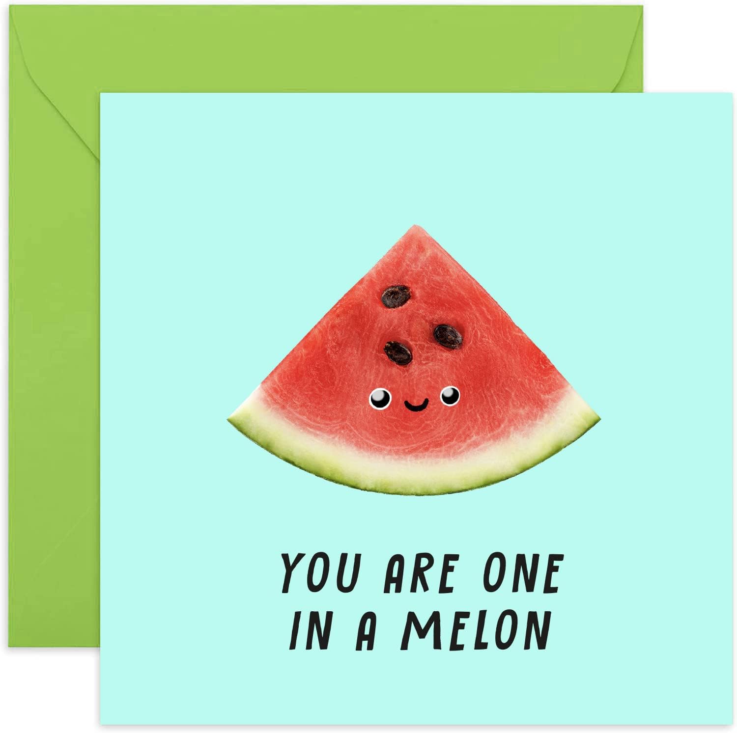 Amazon.com : Old English Co. Fun Watermelon Thank You Card - 'One In A ...