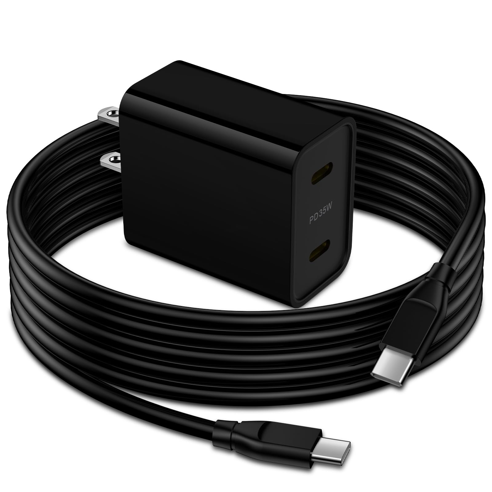 Amazon.com: 35W Samsung Dual Port USB C Fast Charger Block for Samsung ...