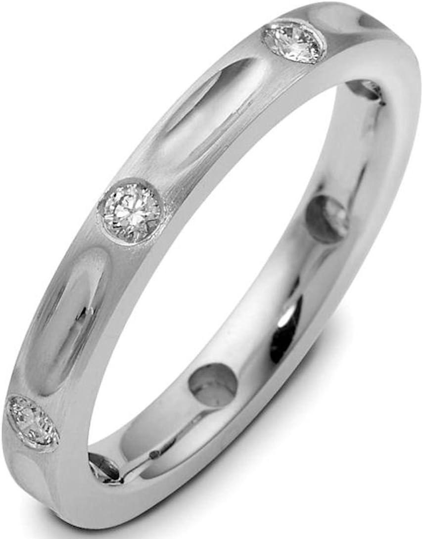 Amazon.com: Princess Jewelry Palladium, 0.32 CTTW, Diamond Eternity ...