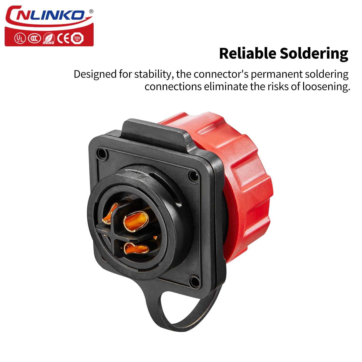 Snapklik.com : CNLINKO YM-24 4 PIN Industrial Waterproof Connectors ...