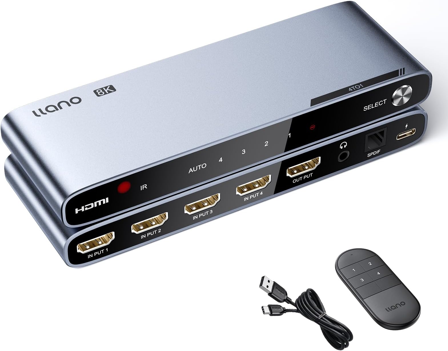Amazon.com: llano HDMI 2.1 Switch 4K@120Hz HDMI Switcher with Audio ...